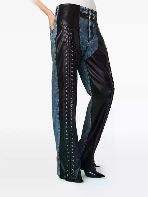 Stella McCartney Panelled Lace-up Jeans
