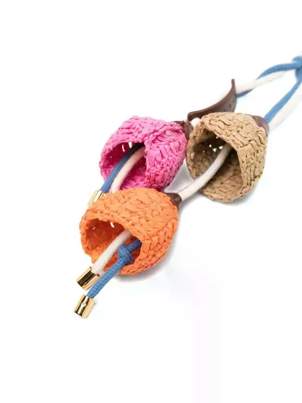 Marni Flower-charms Keyring - Pink