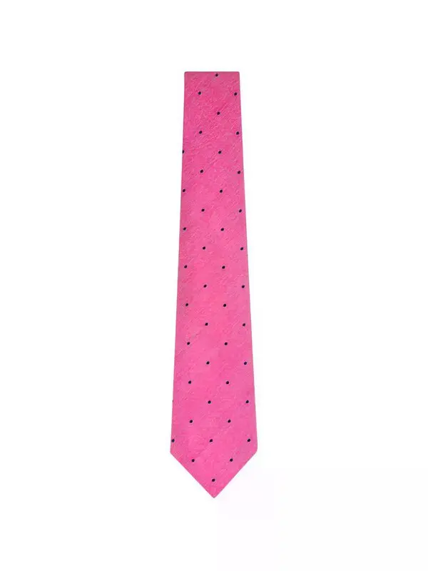 Kiton Polka-dot Silk Tie