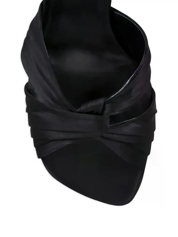 Le Monde Beryl Antonia Ruched Satin Mules