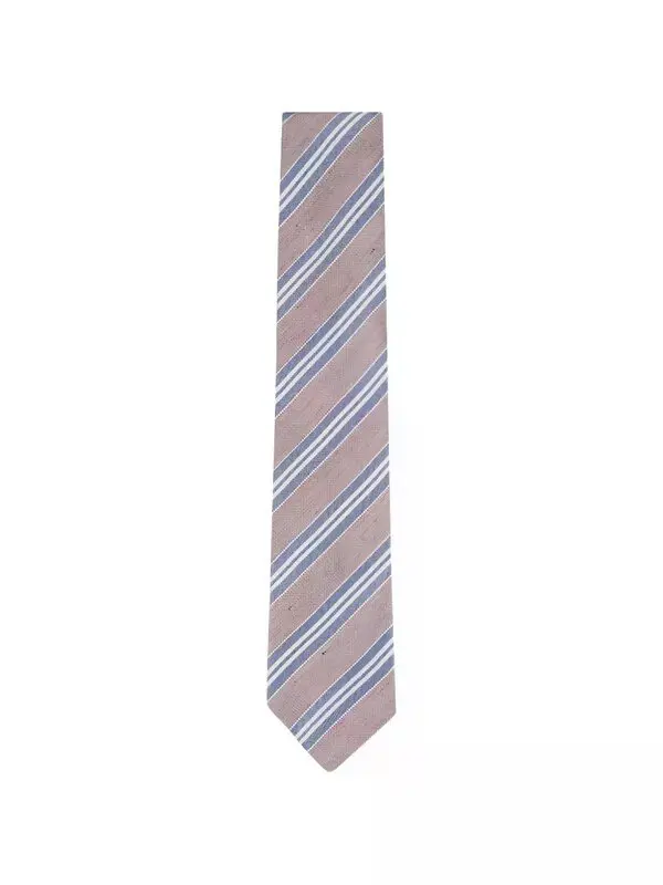 PAOLO ALBIZZATI Diagonal Stripe Neck Tie - Neutrals
