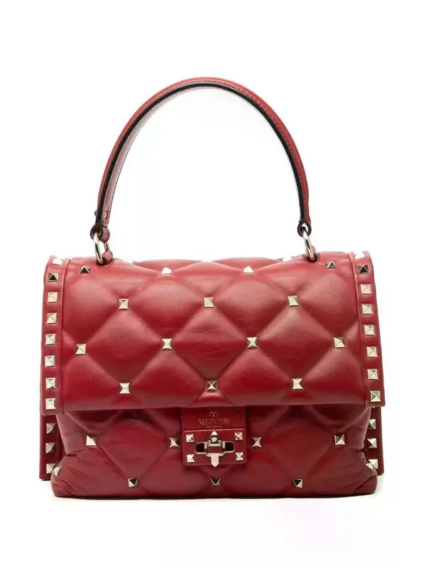 Valentino Garavani Medium Lambskin Candystud Top Handle Satchel