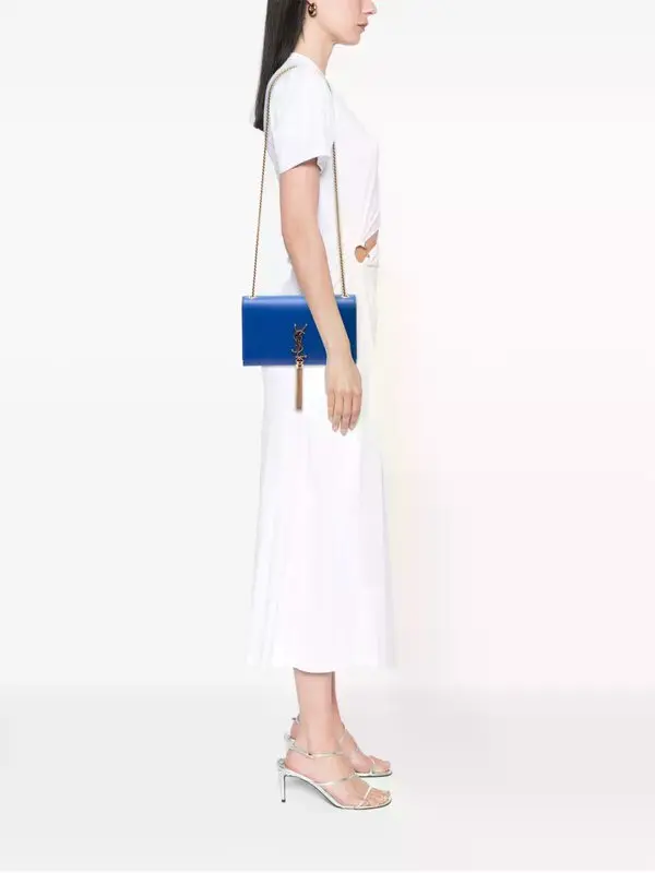 Saint Laurent Medium Smooth Calfskin Monogram Kate Tassel Crossbody Bag