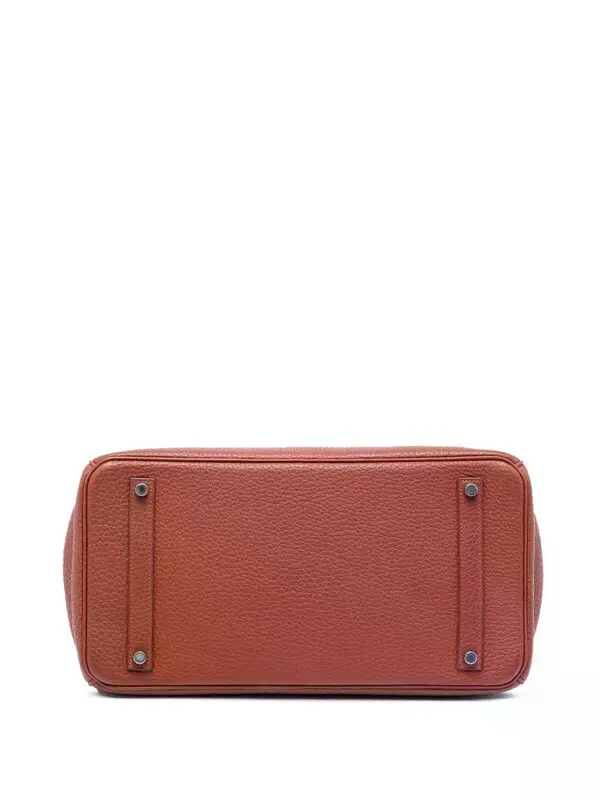 Hermès 35 Togo Birkin Retourne Handbag - Red