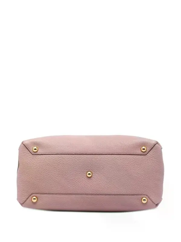 Burberry Medium Calfskin And House Check Banner Satchel