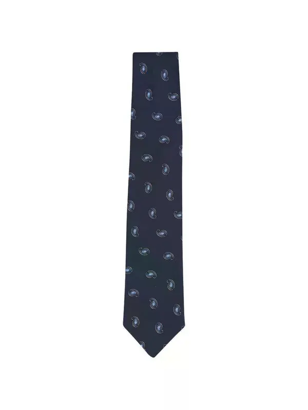 PAOLO ALBIZZATI Paisley Print Neck Tie - Blue