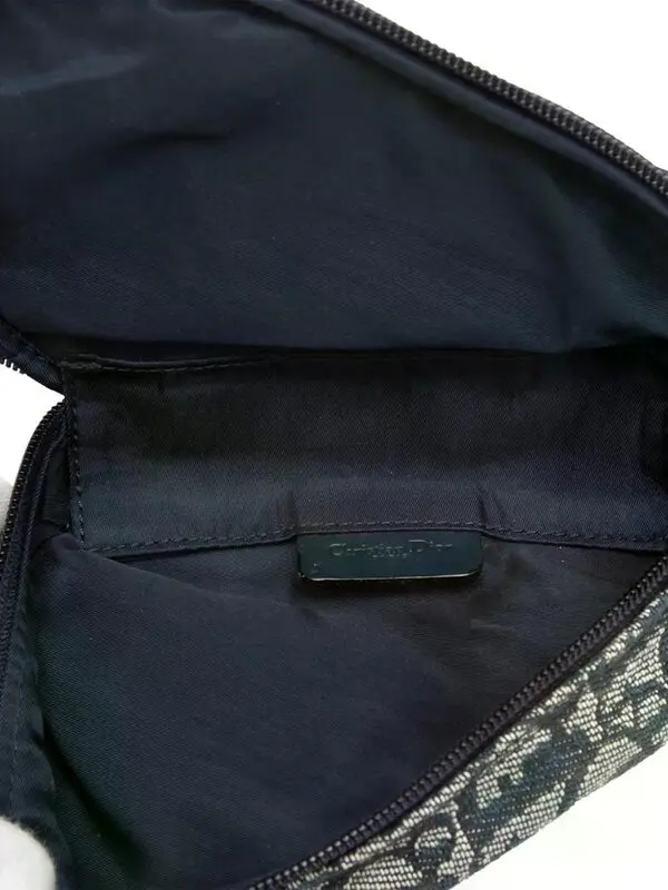 Dior Diorissimo Canvas Saddle Pouch - Blue