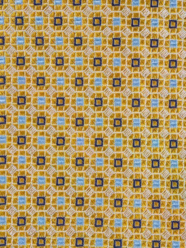 Kiton Silk Geometric Pattern Neck Tie