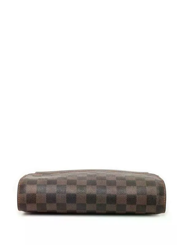 LOUIS VUITTON Damier Ebene Saint Louis Pochette Clutch Bag