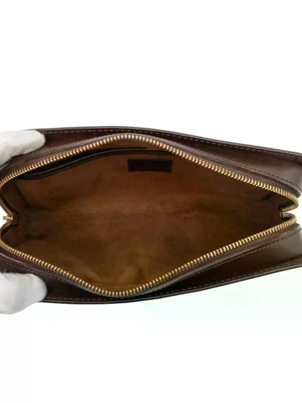 LOUIS VUITTON Damier Ebene Saint Louis Pochette Clutch Bag
