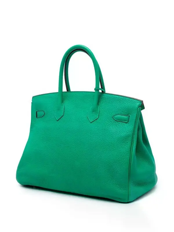 Hermès 2012 Clemence Birkin 35 Handbag - Green