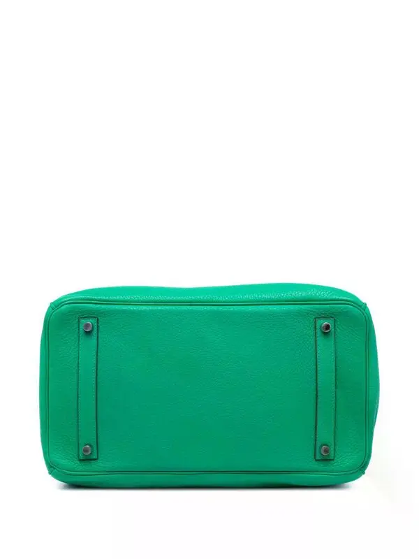 Hermès 2012 Clemence Birkin 35 Handbag - Green
