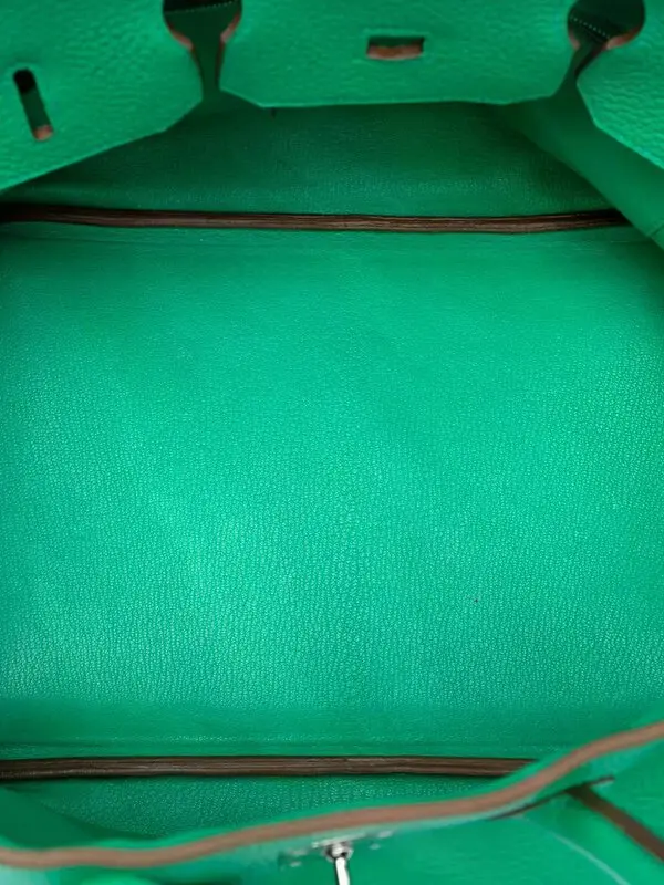 Hermès 2012 Clemence Birkin 35 Handbag - Green