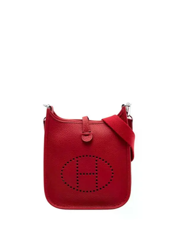 Hermès 2023 Clemence Evelyne I Tpm Crossbody Bag - Red