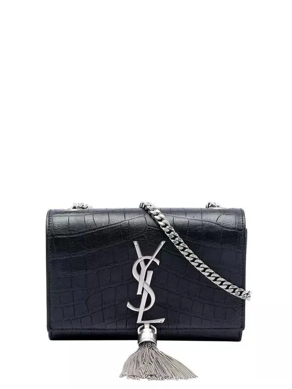 Saint Laurent Small Embossed Kate Tassel Crossbody Bag