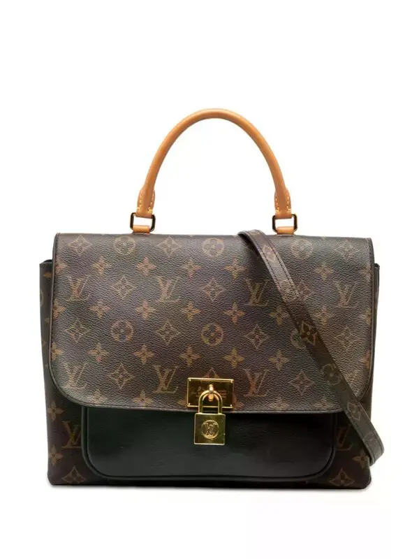 LOUIS VUITTON Monogram Marignan Satchel - Black