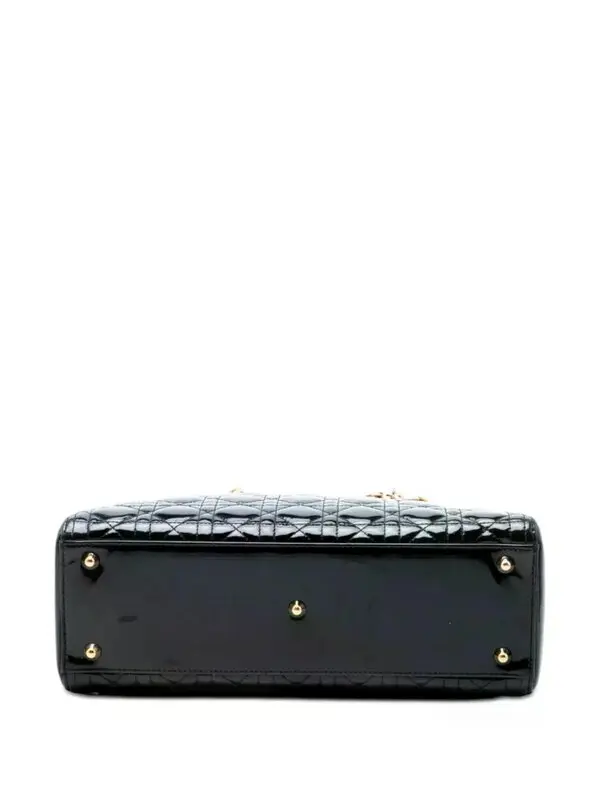 Dior Patent Cannage Lady Satchel - Black
