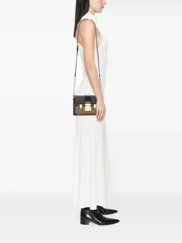 LOUIS VUITTON Monogram Reverse Trunk Clutch Crossbody Bag