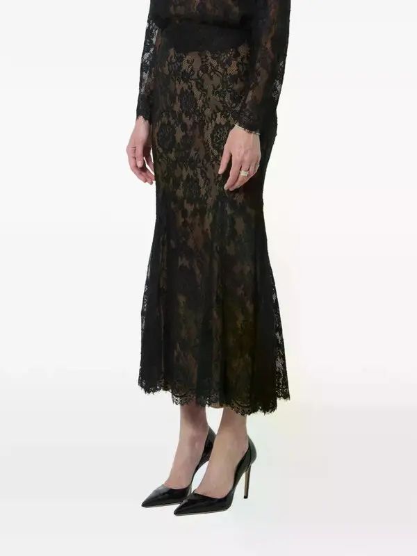 SELF-PORTRAIT Lace Mermaid Midi Skirt