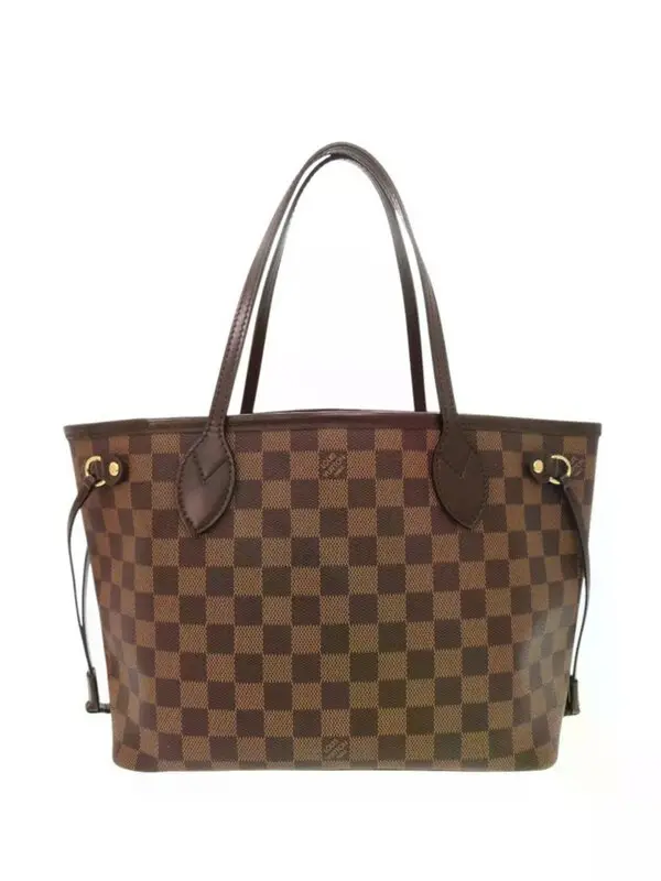 LOUIS VUITTON Damier Ebene Neverfull Pm Tote Bag - Brown