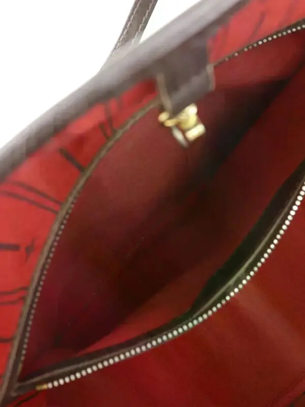 LOUIS VUITTON Damier Ebene Neverfull Mm Tote Bag - Brown