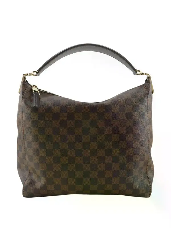 LOUIS VUITTON Damier Ebene Portobello Pm Shoulder Bag - Brown