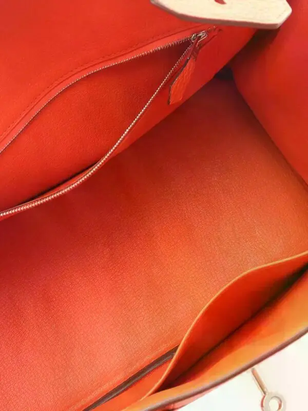 Hermès 30 Birkin Retourne Handbag - Orange