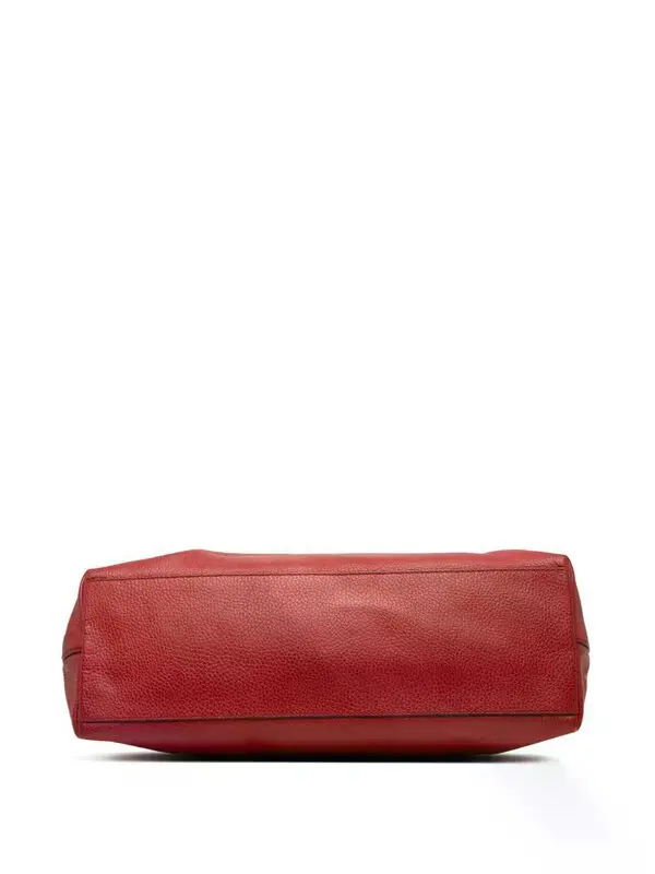 Gucci Leather Bamboo Tassel Satchel - Red