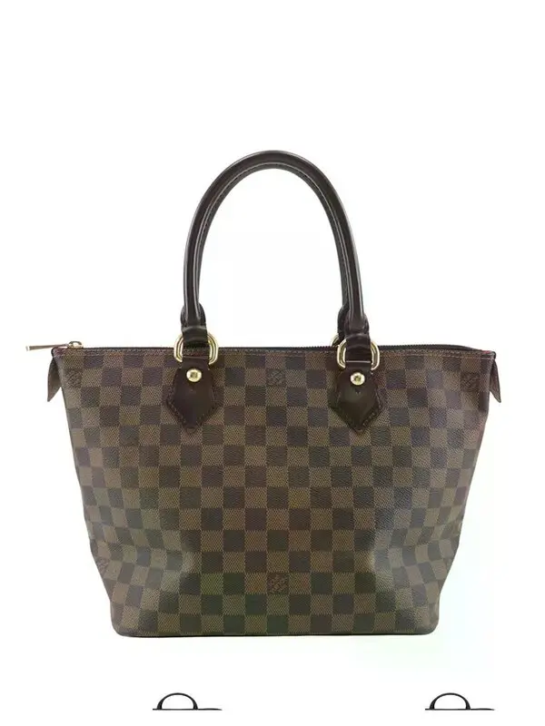 LOUIS VUITTON Damier Ebene Saleya Pm Handbag - Brown