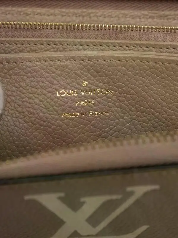 LOUIS VUITTON 2020 Bicolor Monogram Empreinte Giant Zippy Wallet Long Wallets - Brown