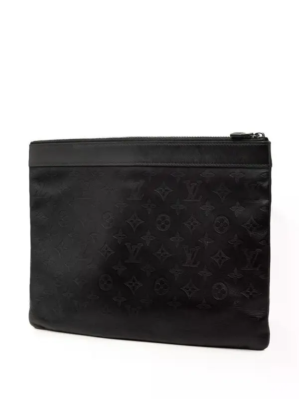 LOUIS VUITTON Monogram Shadow Discovery Pochette Clutch Bag