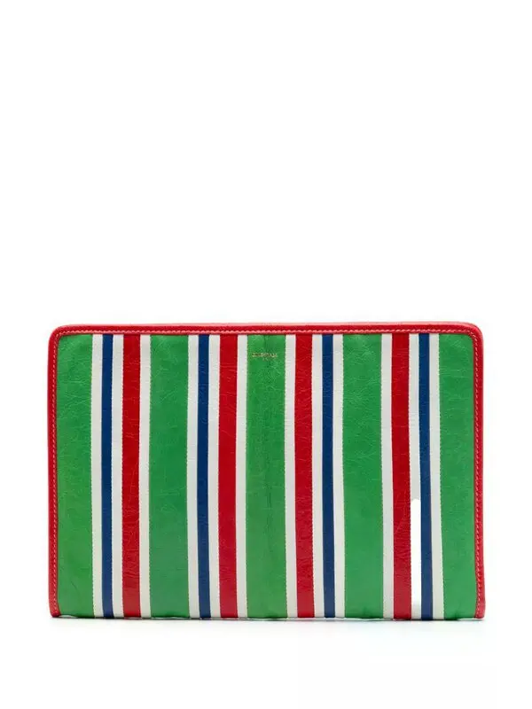 Balenciaga Lambskin Bazar Clutch Bag