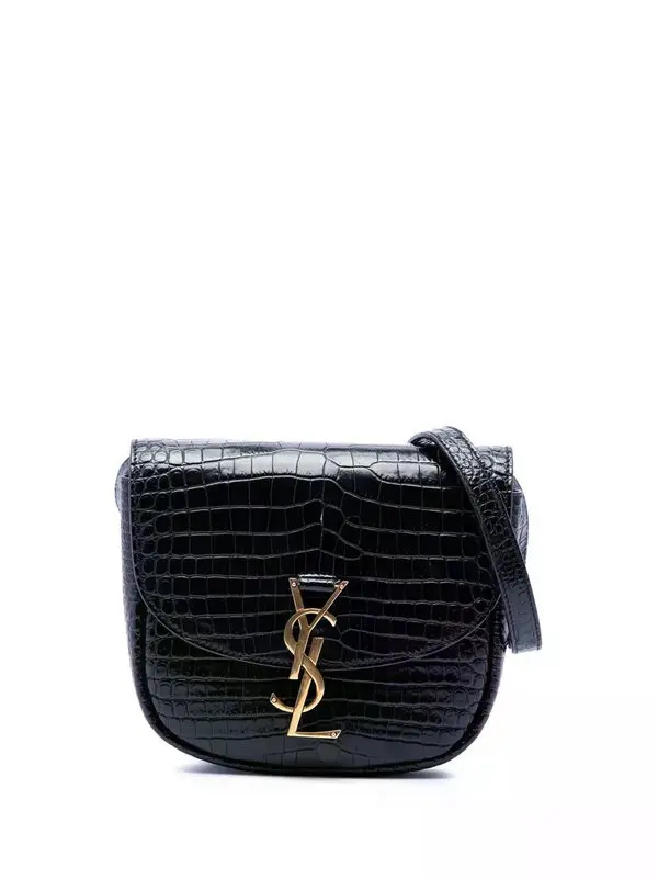 Saint Laurent Kaia Monogram Crossbody Bag - Black