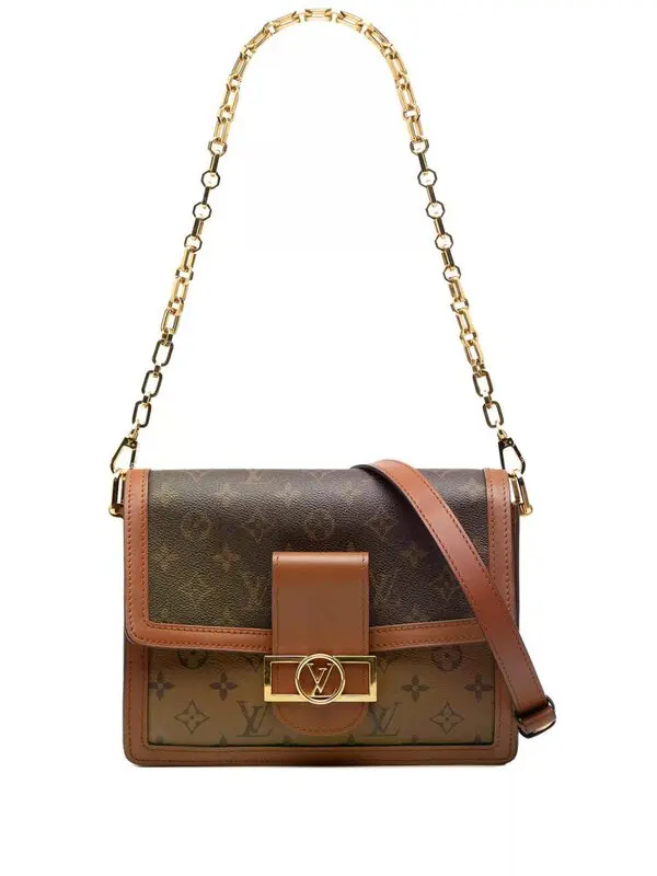 LOUIS VUITTON Dauphine Mm Satchel - Brown