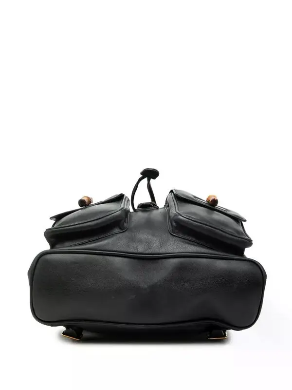 Gucci Calfskin Bamboo Drawstring Backpack