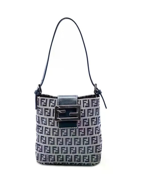 Fendi Zucchino Canvas Shoulder Bag