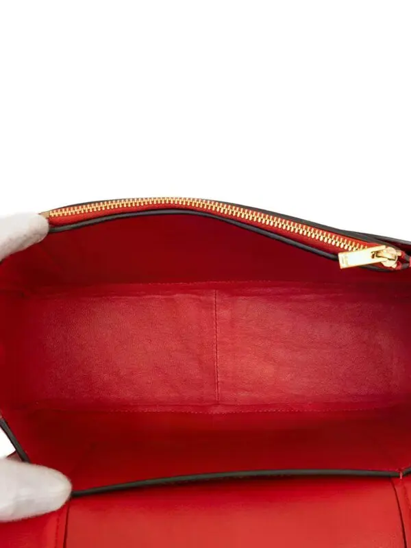 Celine Medium Shiny Smooth Calfskin Frame Shoulder Bag - Red
