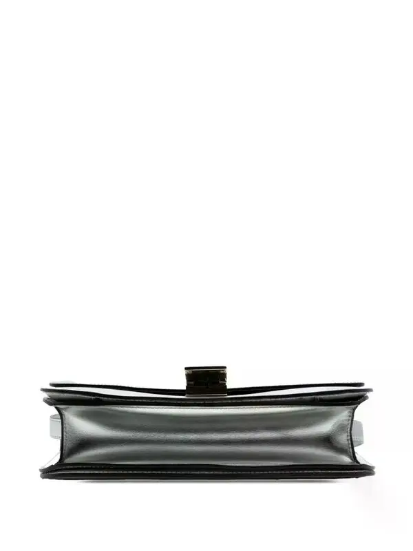 Celine 2015 Medium Calfskin Classic Box Crossbody Bag - Silver