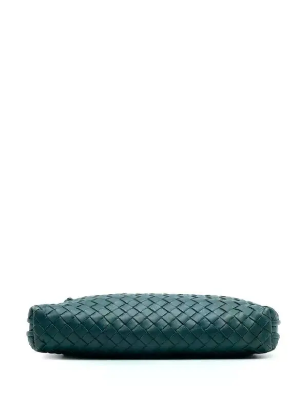 Bottega Veneta Nappa Intrecciato Nodini Crossbody Bag - Blue
