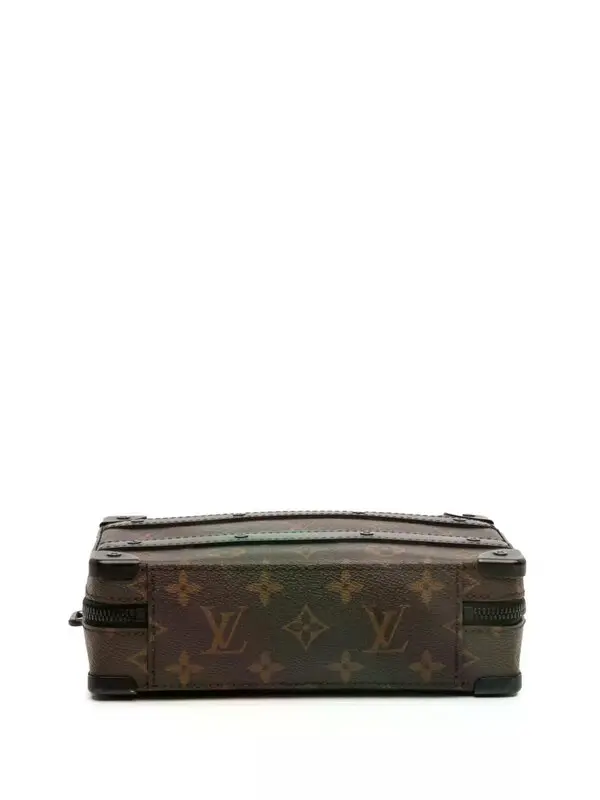 LOUIS VUITTON Monogram Macassar Handle Soft Trunk Satchel