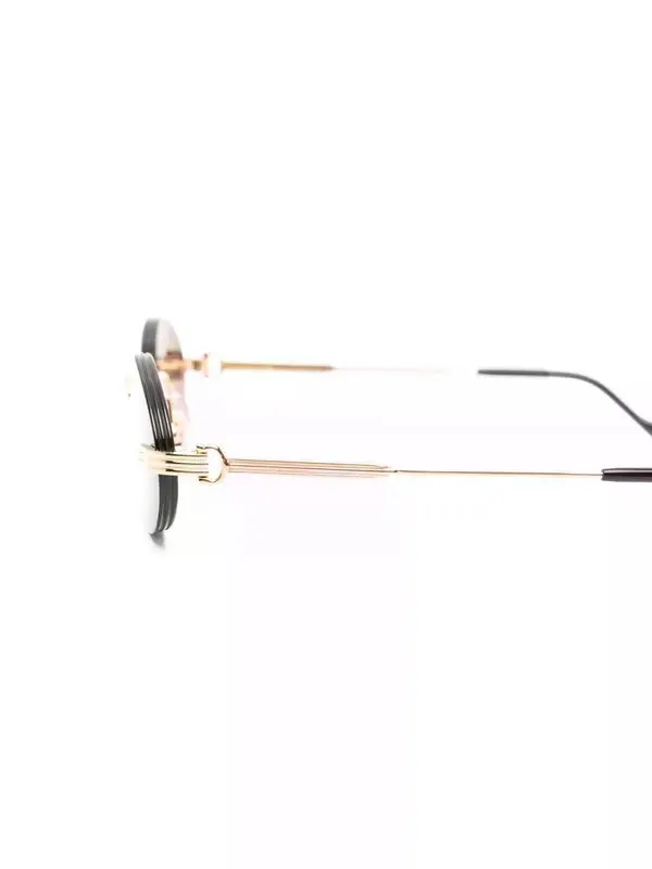 Cartier Oval Frame Sunglasses - Gold