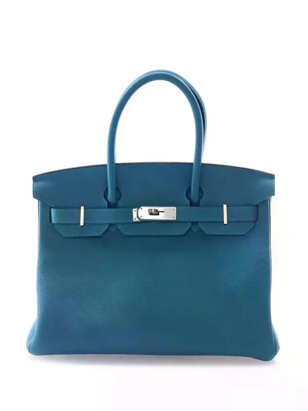 Hermès 30 Birkin Retourne Handbag - Blue
