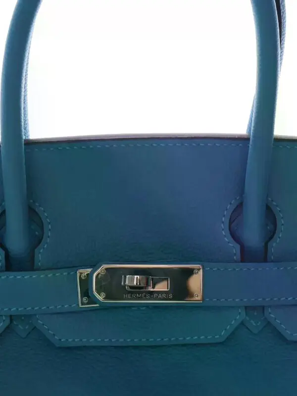 Hermès 30 Birkin Retourne Handbag - Blue