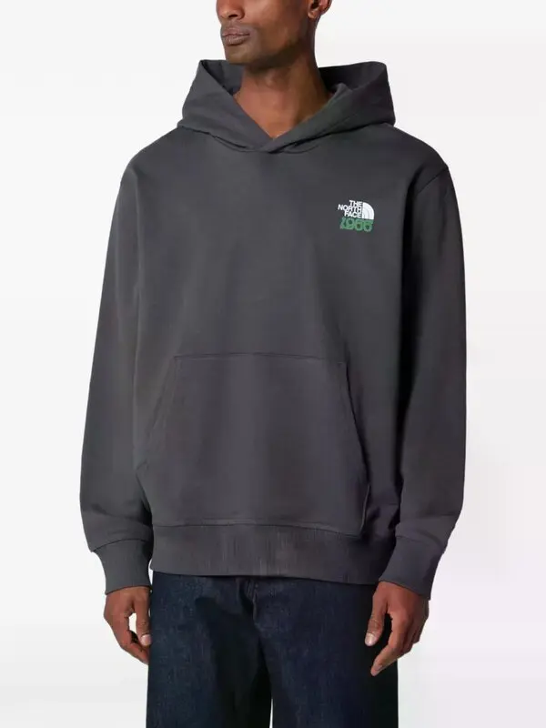 The North Face Logo Print Pouch Pocket Hoodie
