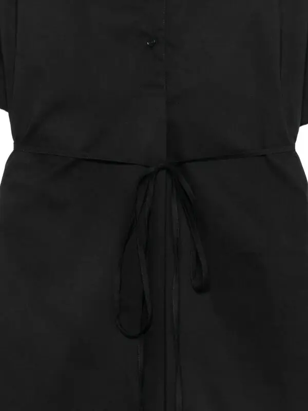 Aspesi Belted Short-sleeve Midi Shirt Dress