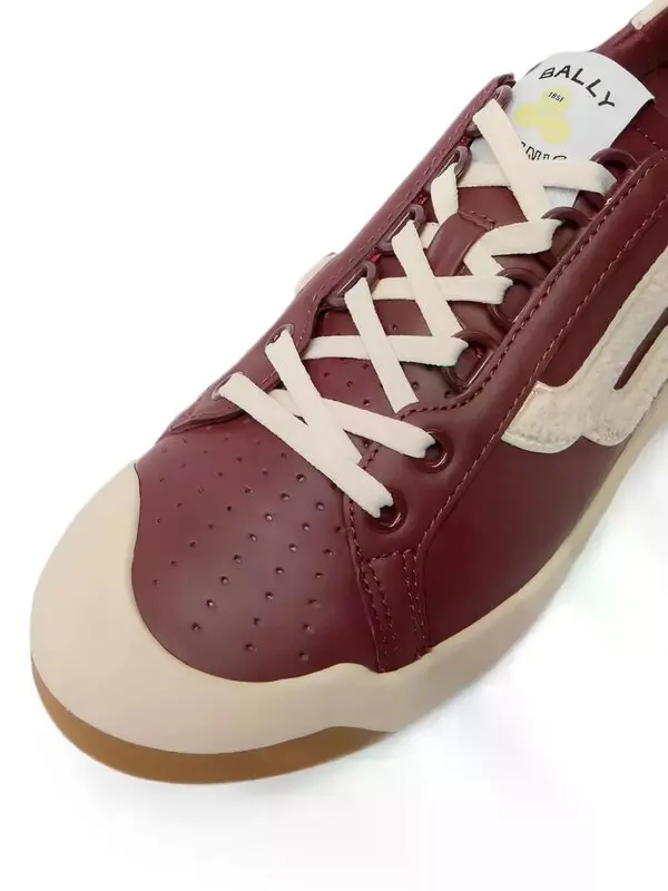 Bally Tennis Collection Perforated Sneakers - Red