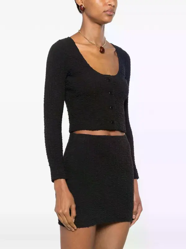 Nanushka Jylan Cropped Textured Top