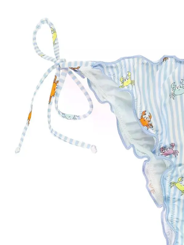 MC2 SAINT BARTH Striped Crab Print Bikini