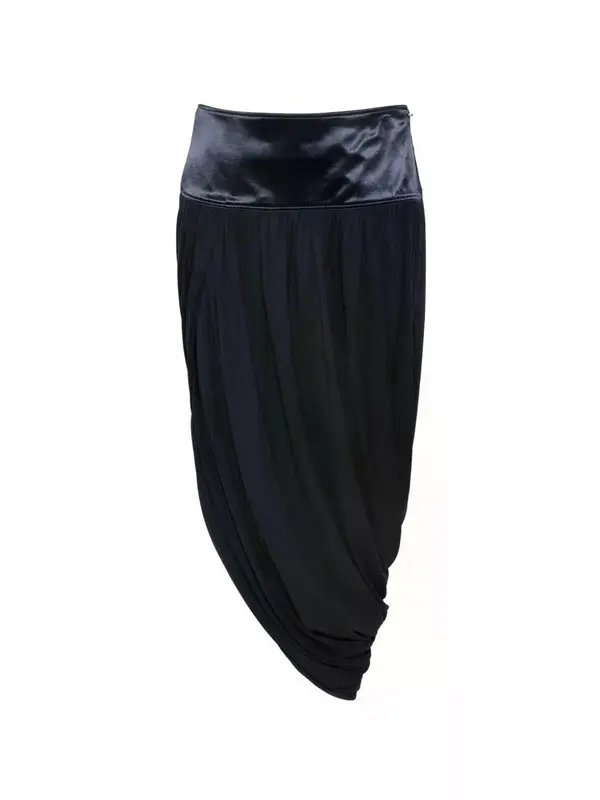 FERRAGAMO Draped Asymmetric Skirt - Blue