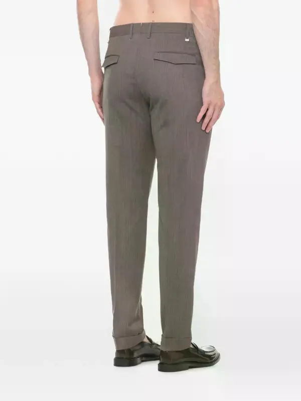 PT TORINO Pressed Crease Turn-up Trousers